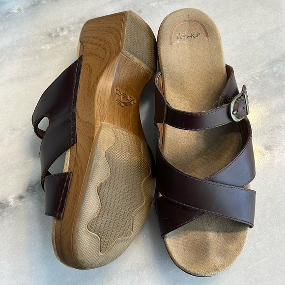 Dansko | Shoes | Dansko Brown Leather Sandals | Poshmark